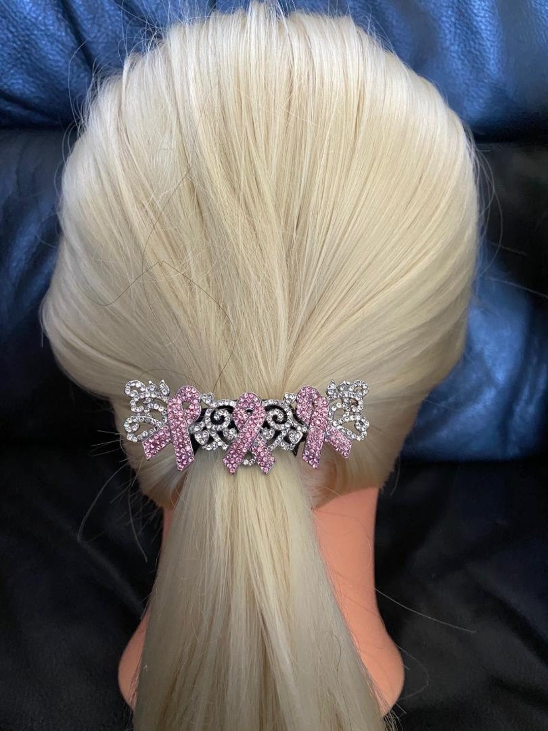 New Ornate 3 Inch Wide Cancer Ribbon by Blinghairtiesbyjulie the Best ...