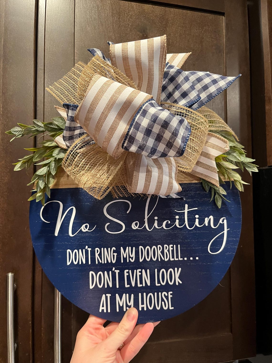15 No Soliciting Funny Door Sign Front Door Wooden Decor - Etsy