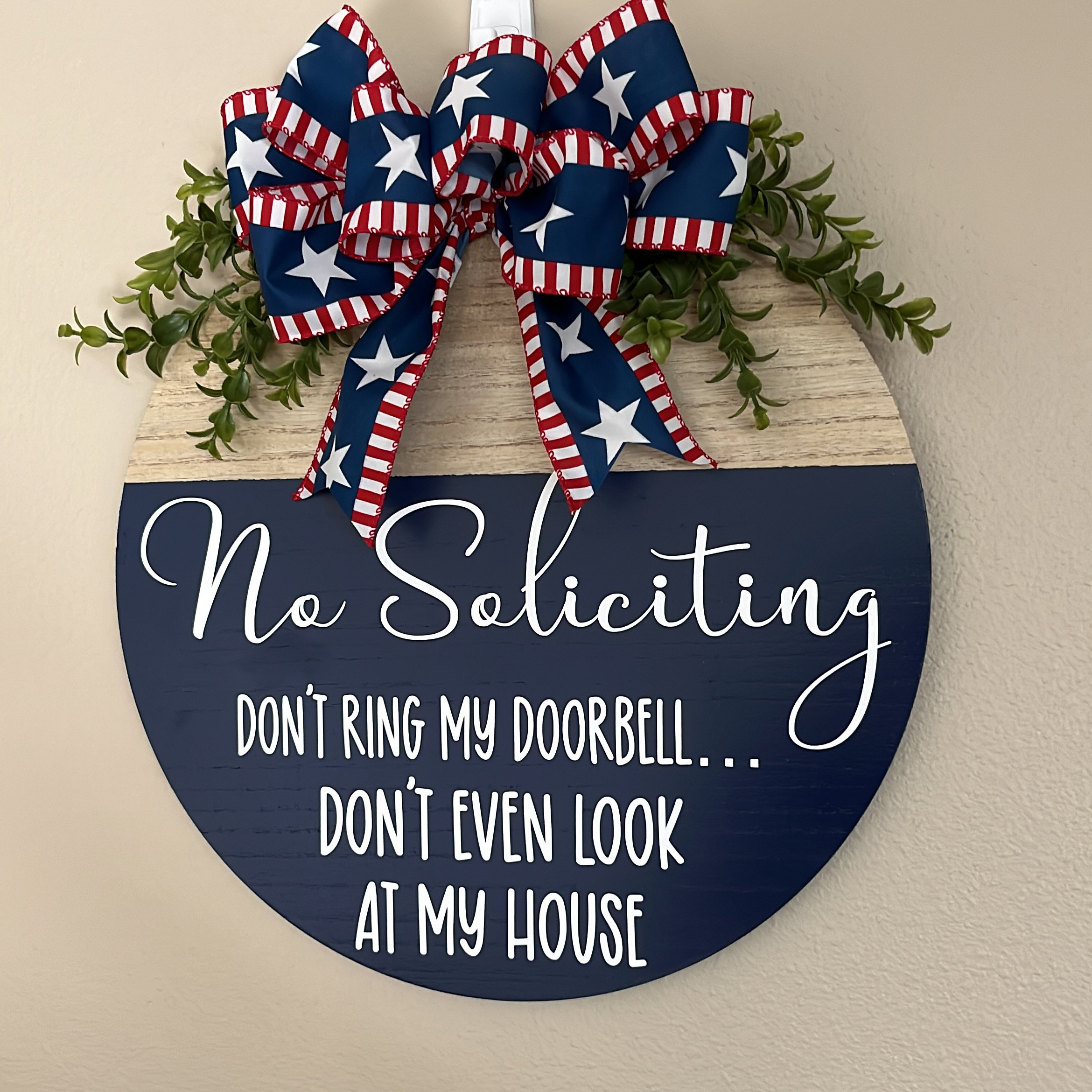 15 No Soliciting Funny Door Sign Front Door Wooden Decor - Etsy