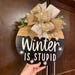 Winter is Stupid Funny Door Sign | Front Door Wooden Decor - Etsy