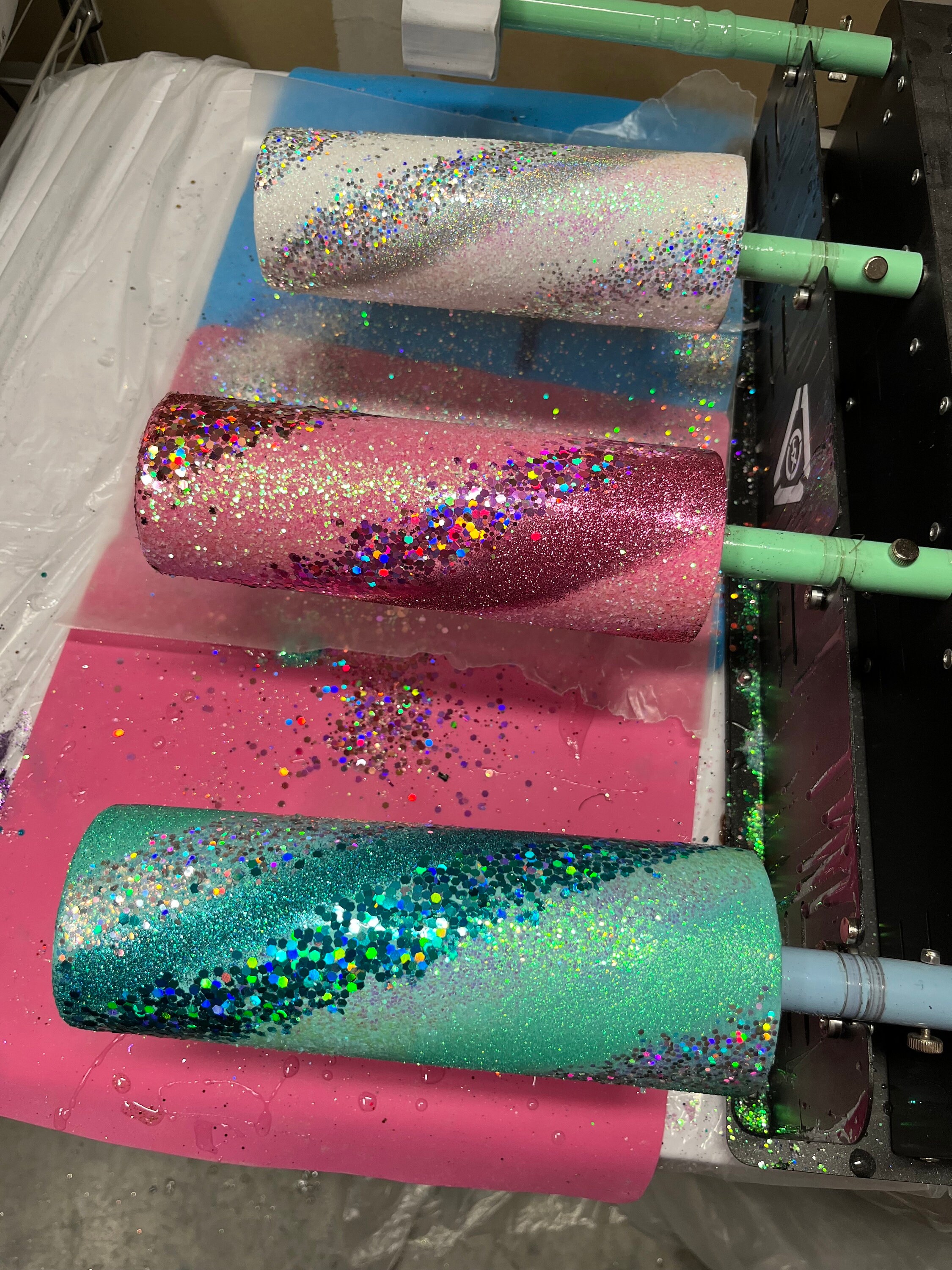 Custom Milky Way Glitter Tumbler: 20 Oz Hand-painted Stainless Steel - Etsy