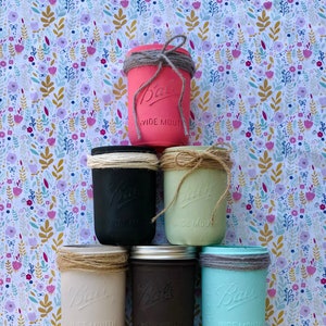 Pint Size Custom Mason Jar Bundle, Home Decor Farmhouse, Stash Jar ...