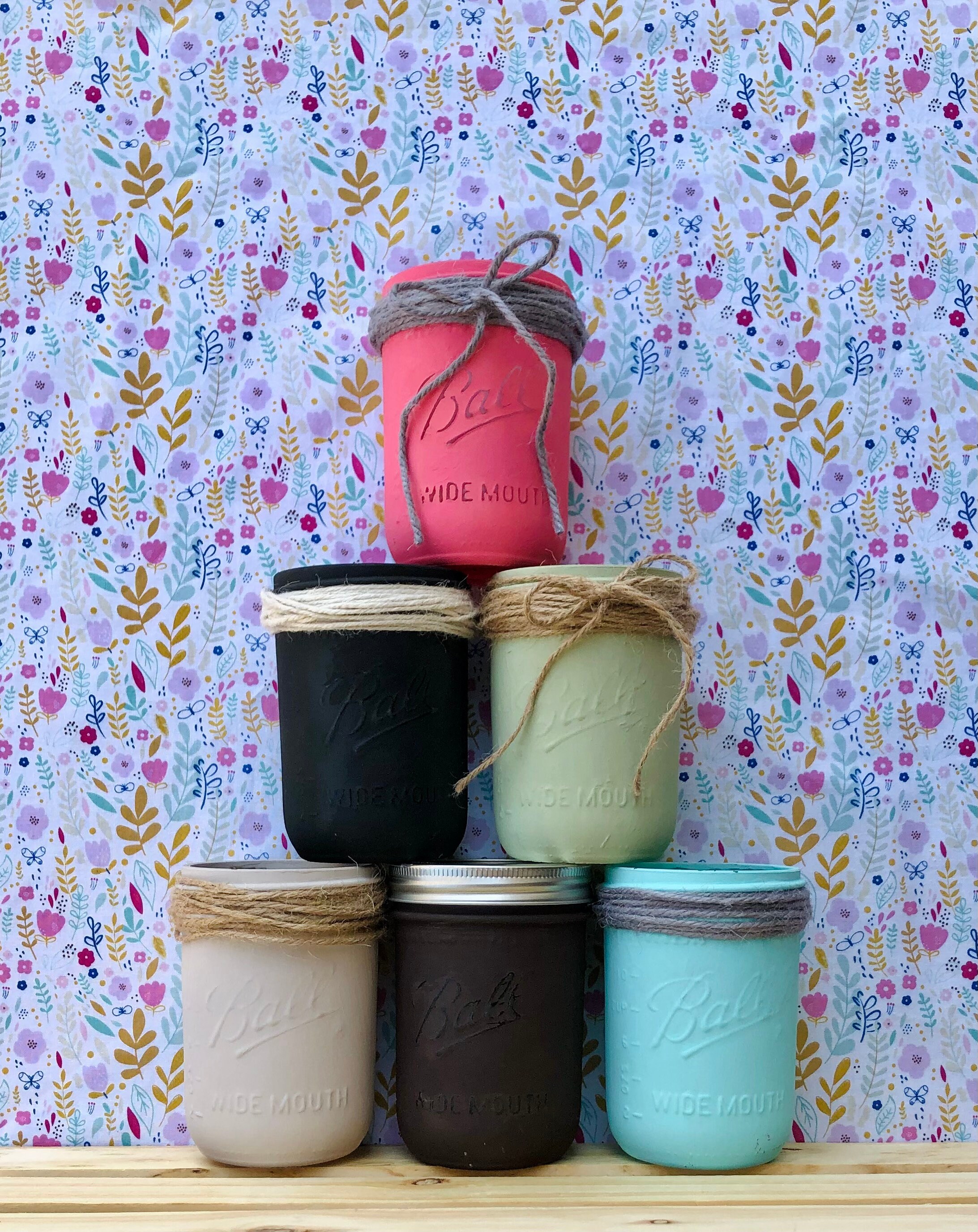 Pint Size Custom Mason Jar Bundle Home Decor Farmhouse Stash - Etsy