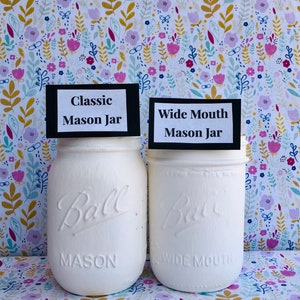 Pint Size Custom Mason Jar Bundle, Home Decor Farmhouse, Stash Jar ...