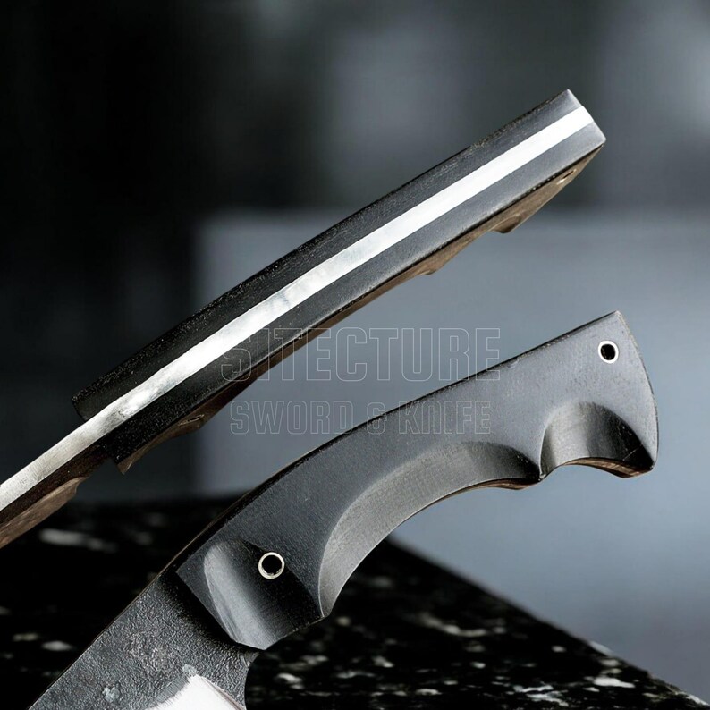 Handcrafted Steel Outdoor Utility Tool With Natural Leather Sheath ...