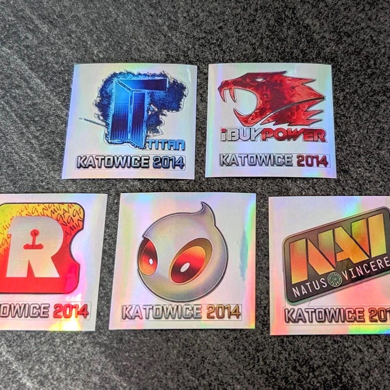 Titan Holo Stickers - Etsy
