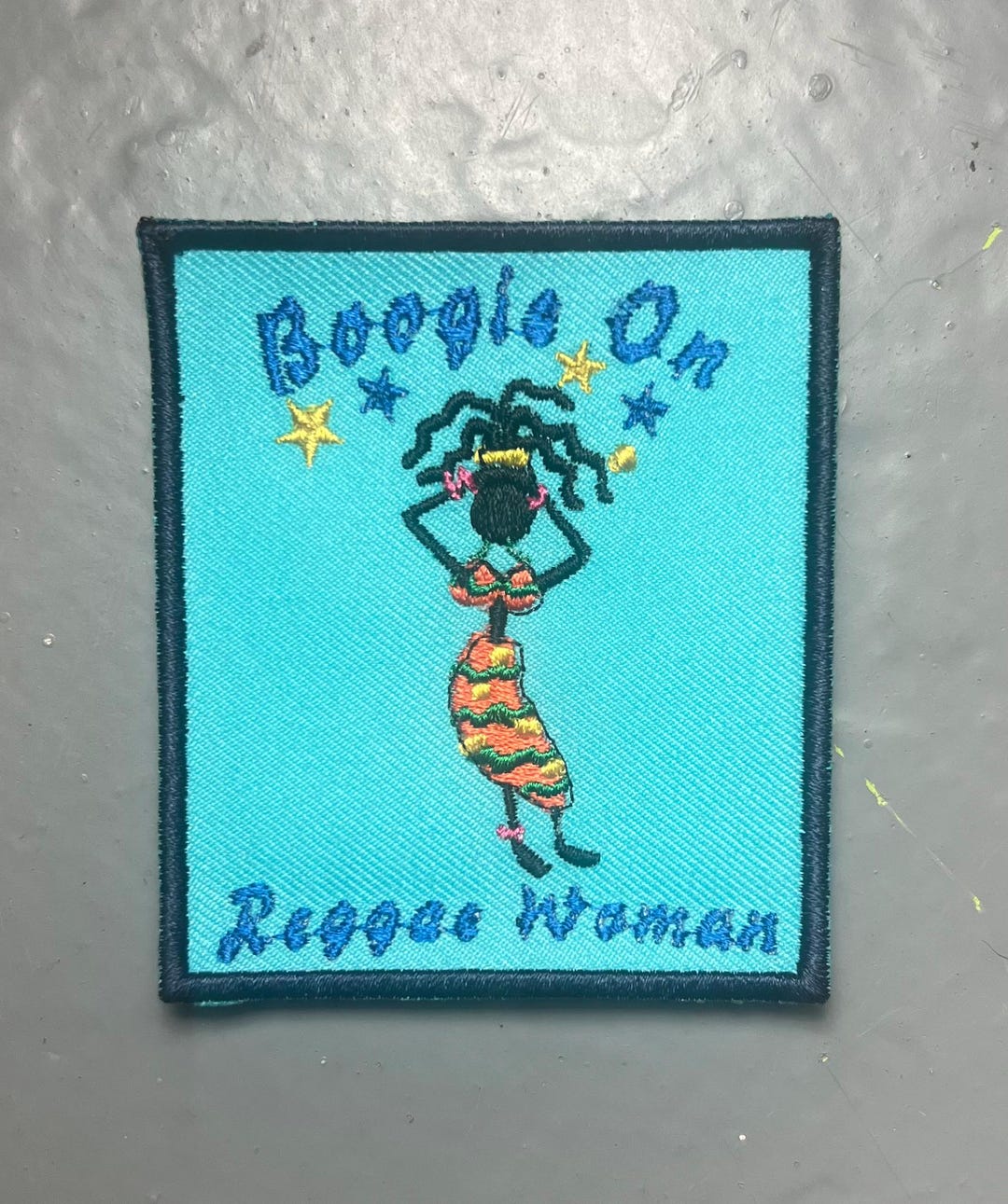 Boogie on Reggae Woman Stevie Wonder Phish Embroidered Iron on Patch ...