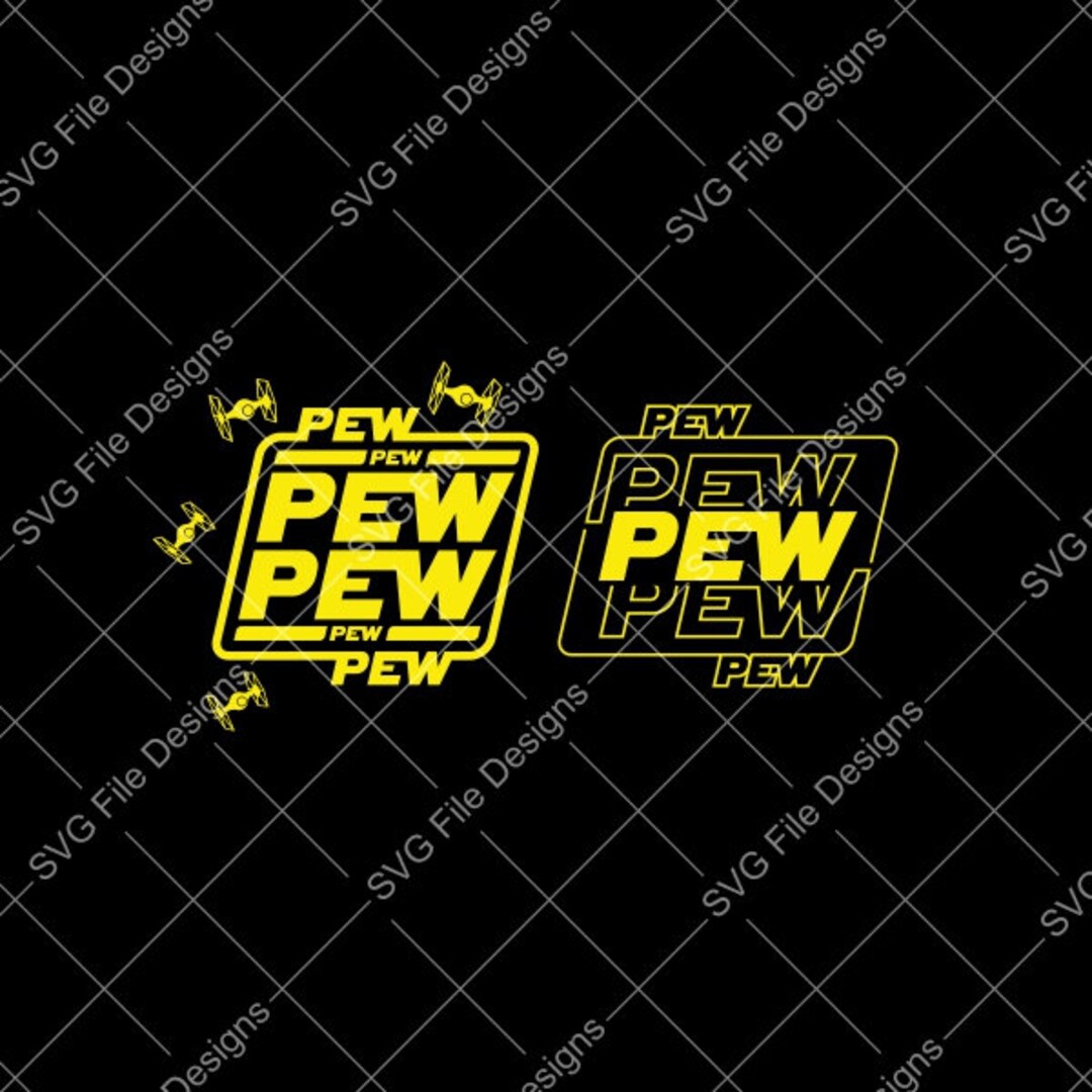 Pew Pew Funny SVG PNG Cricut & Silhouette Designs - Etsy