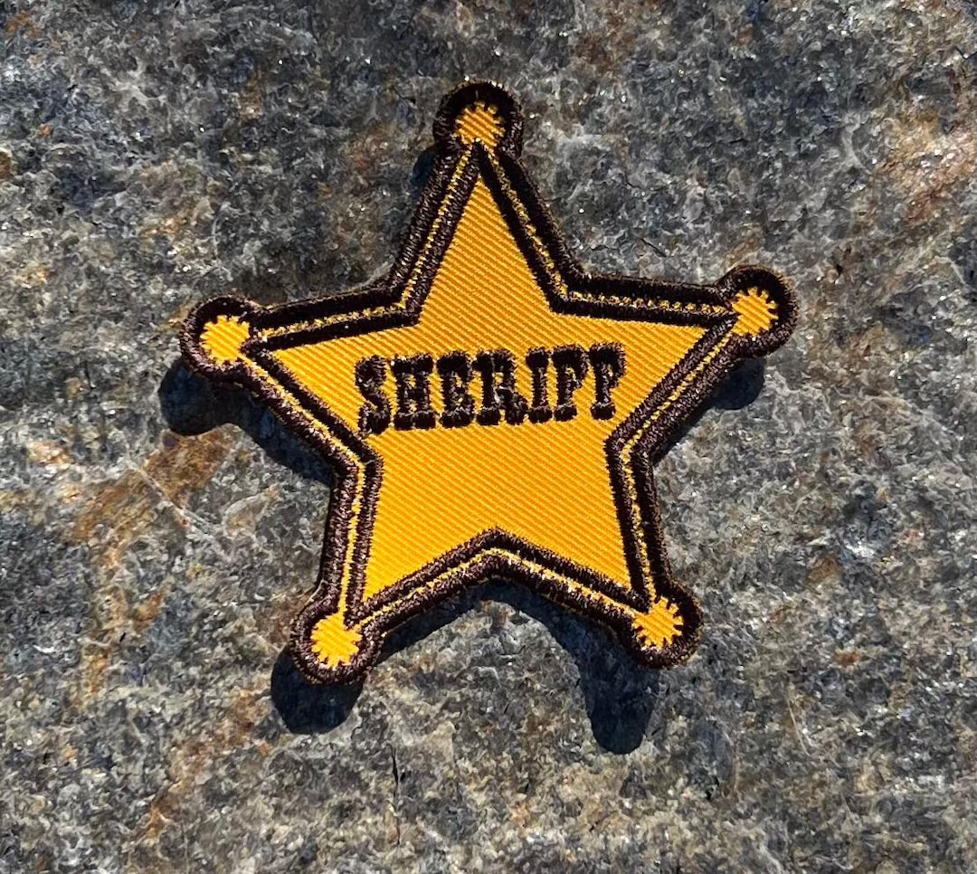 Sheriff Toy Story Police Western Cowboy Boys Theme Badge Sign Logo in ...