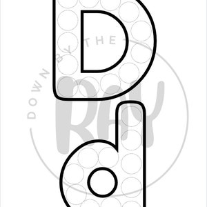 PRINTABLE Dot Marker Coloring Pages Letters, Numbers, & Shapes 38 Pages ...