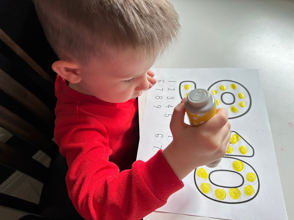 PRINTABLE Dot Marker Coloring Pages • Letters, Numbers, & Shapes • 38 ...