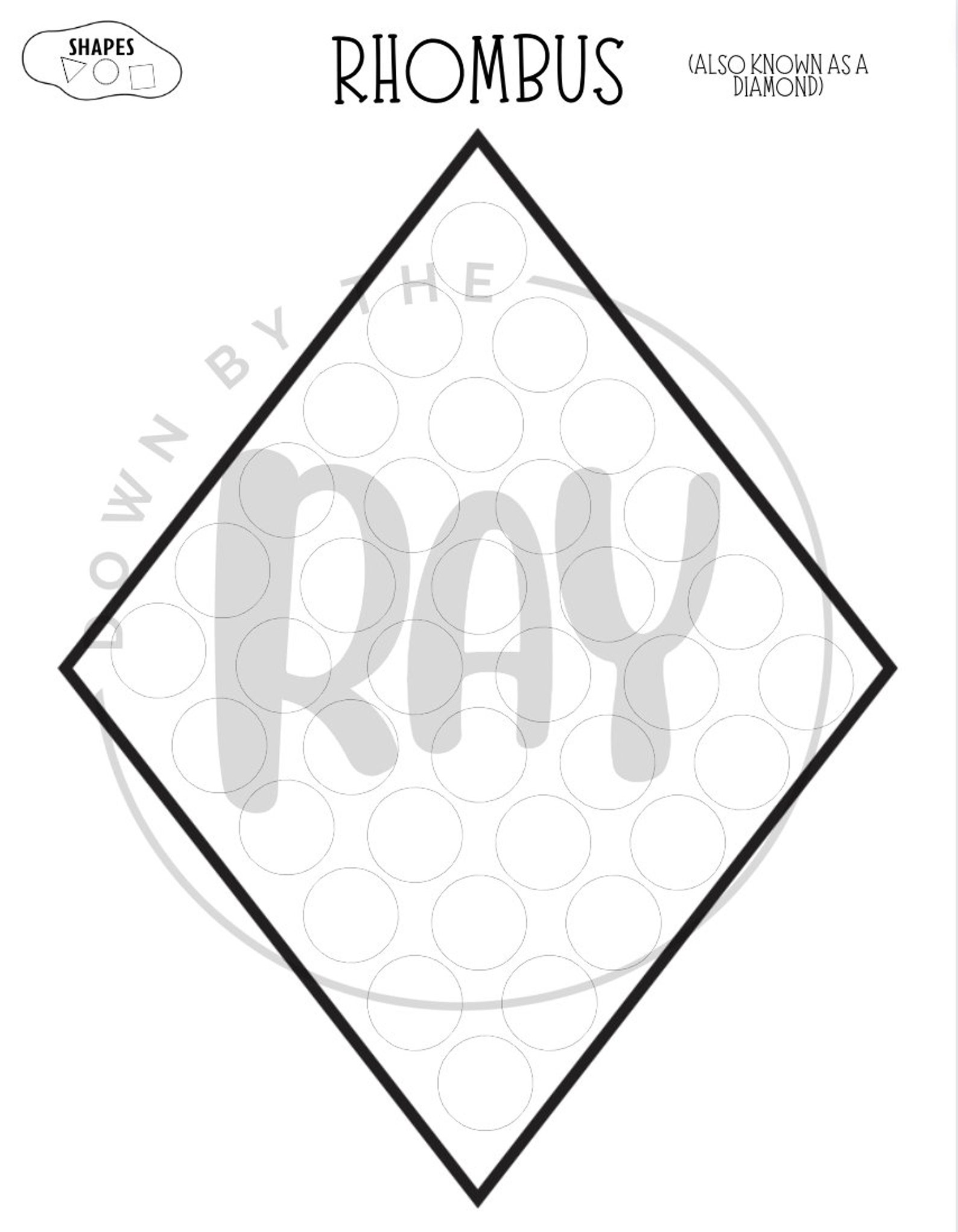 PRINTABLE Dot Marker Coloring Pages • Letters, Numbers, & Shapes • 38 ...