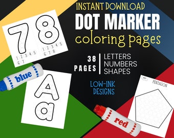 Insect Dot Marker Sheets Montessori Printable Do-a-dots - Etsy