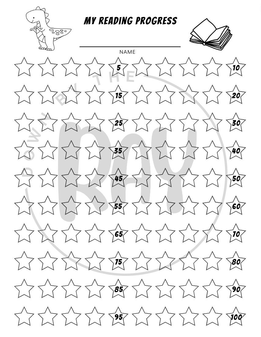 Reading Chart Instant Download 16 Pages Included 100 Lessons or Books ...