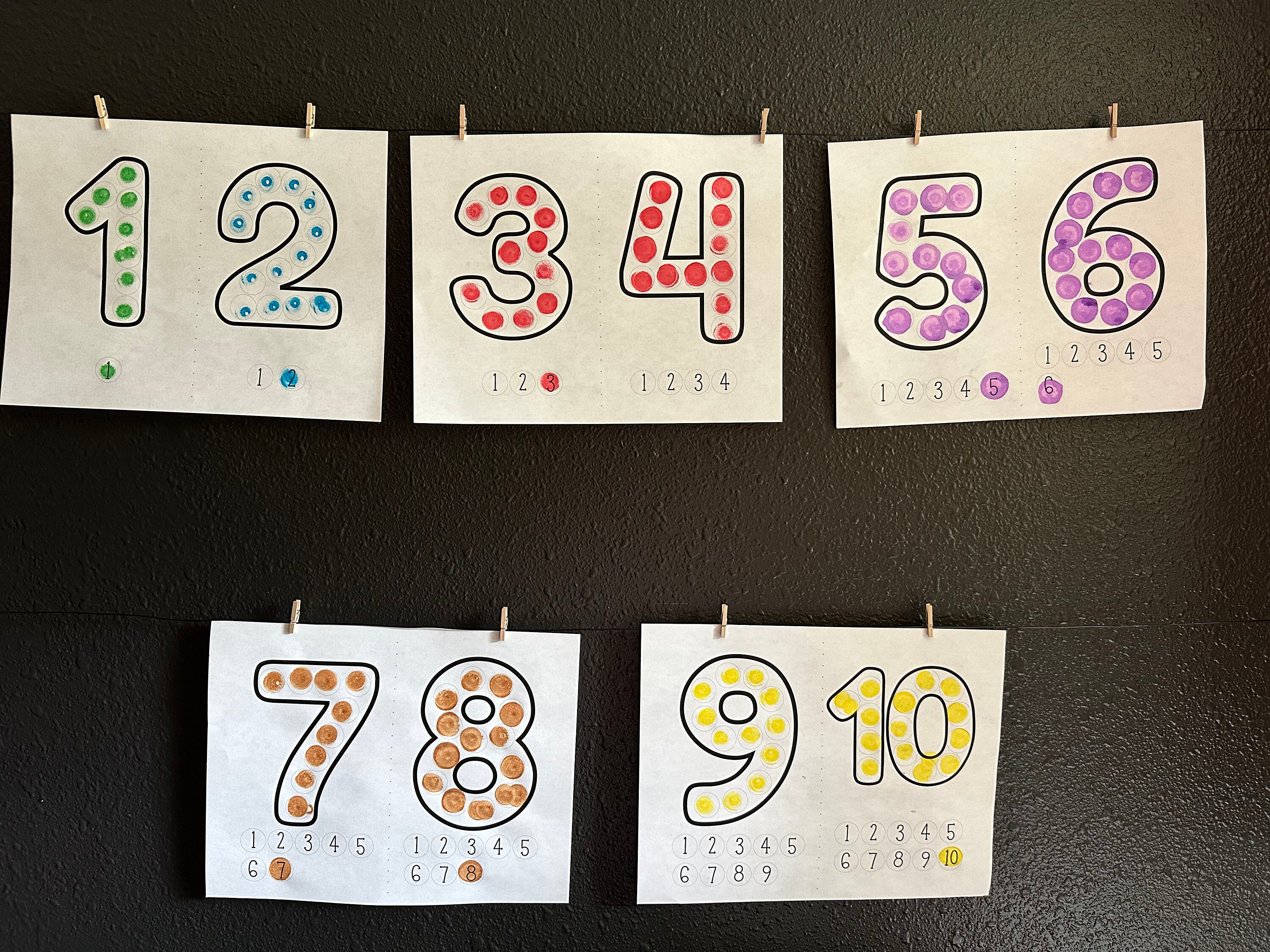 PRINTABLE Dot Marker Coloring Pages • Letters, Numbers, & Shapes • 38 ...