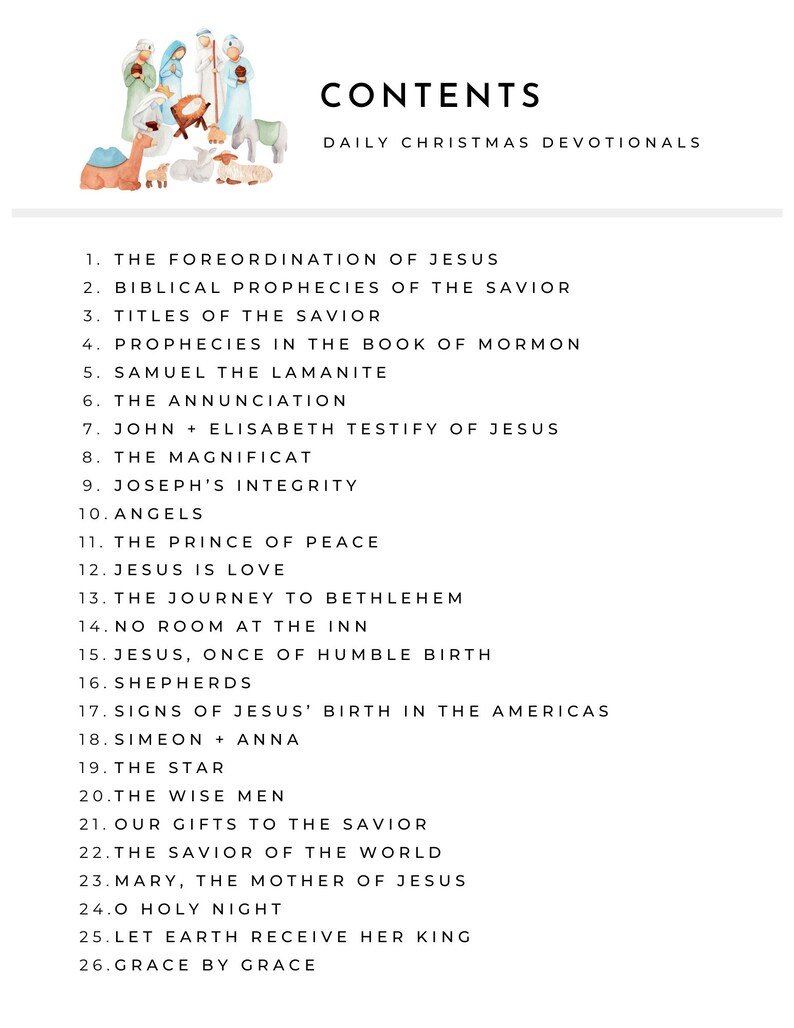 26 Christ-centered Christmas Advent Devotionals for Families INSTANT ...
