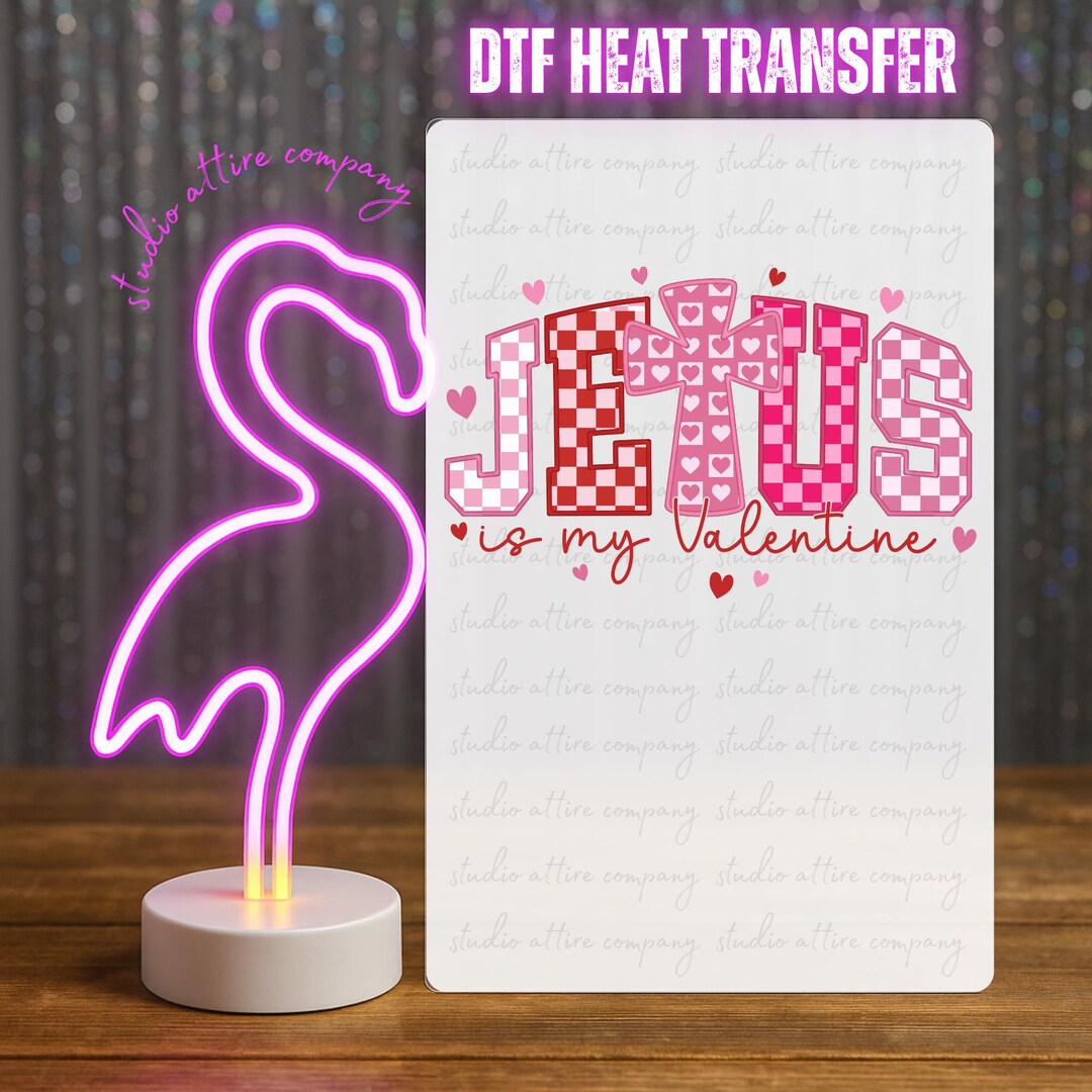 Jesus, Valentine, Heat Transfer, Press and Peel, Full Color, Instant ...