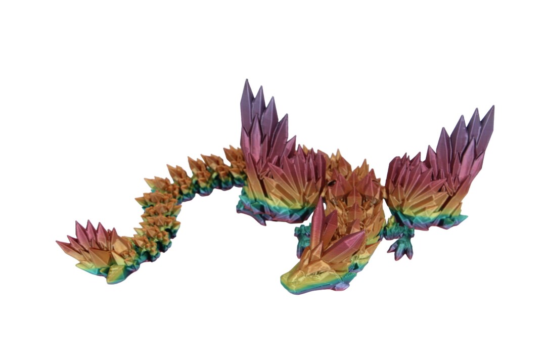 Rainbow Crystal Wing Dragon Fidget Toy - Etsy