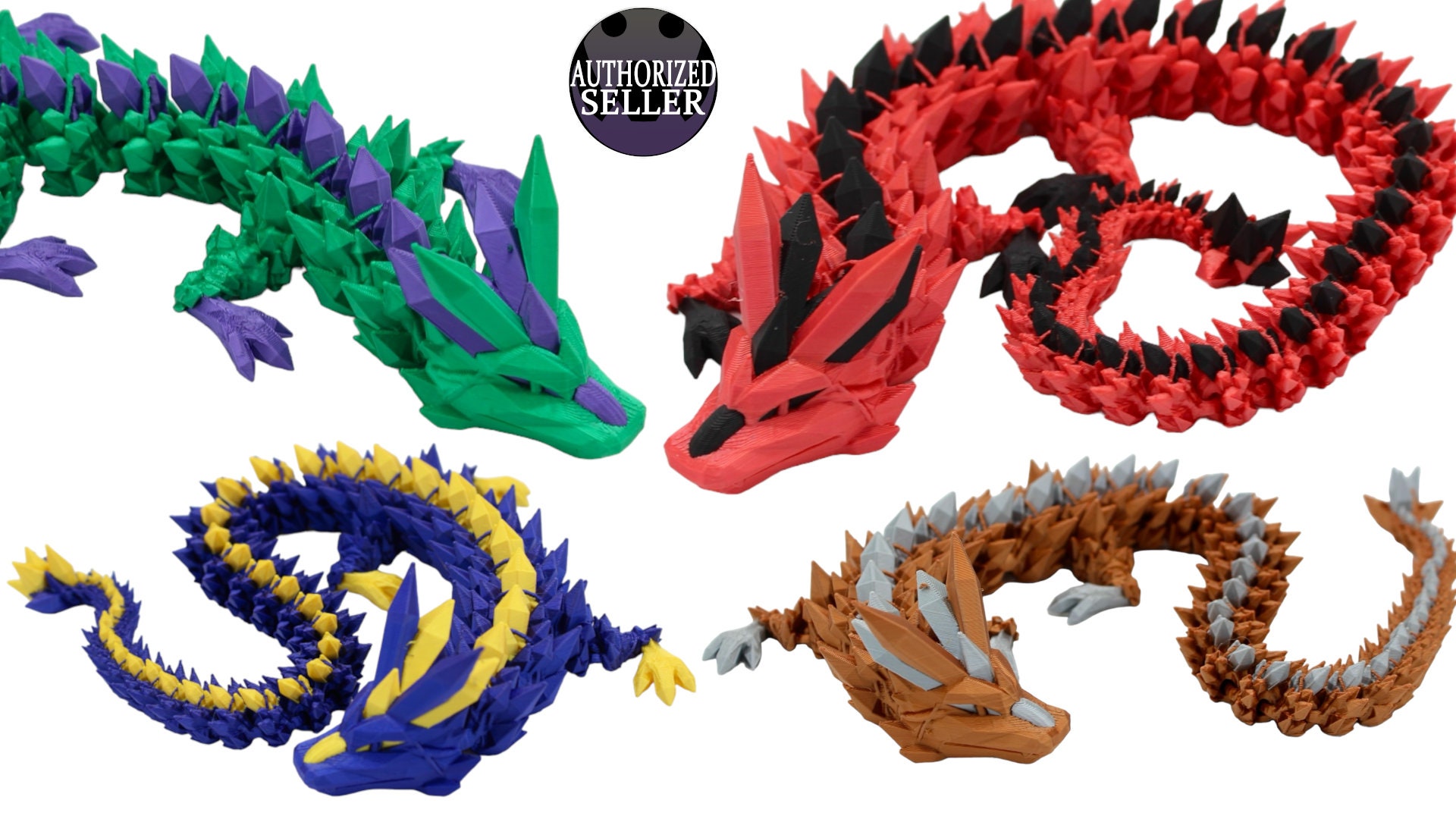 Multicolor Crystal Dragon Fidget Toy - Etsy