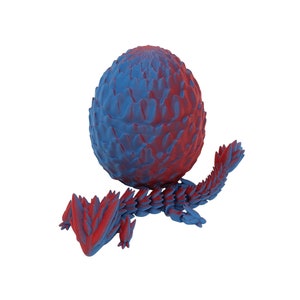 Spiky Dragon and Egg Fidget Toy Articulated Spiky Dragon and Egg Dragon ...