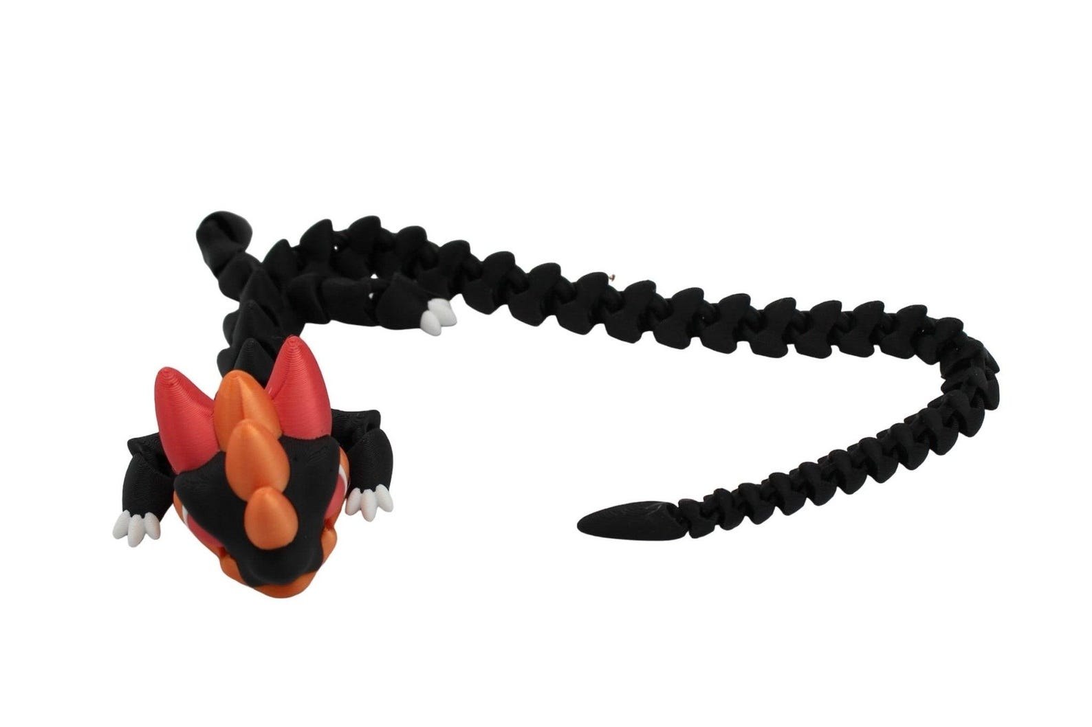 Punk Dragon Fidget Toy 3D Printed Articulated Dragon - Etsy