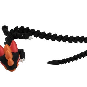 Punk Dragon Fidget Toy 3D Printed Articulated Dragon - Etsy