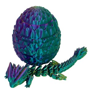 Spiky Dragon and Egg Fidget Toy 3D Printed Articulated Dragon - Etsy