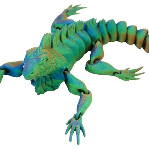 Articulated Iguana Fidget Toy, Stress Relief Toy, Desk Decoration ...