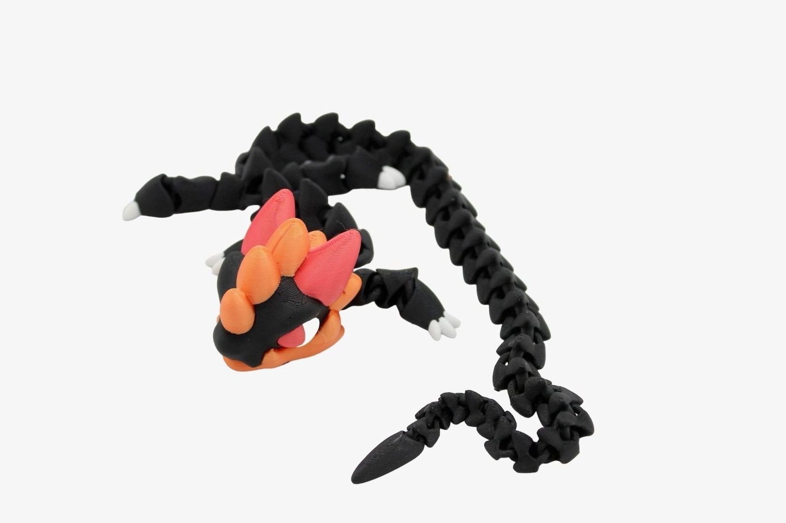 Punk Dragon Fidget Toy 3D Printed Articulated Dragon - Etsy