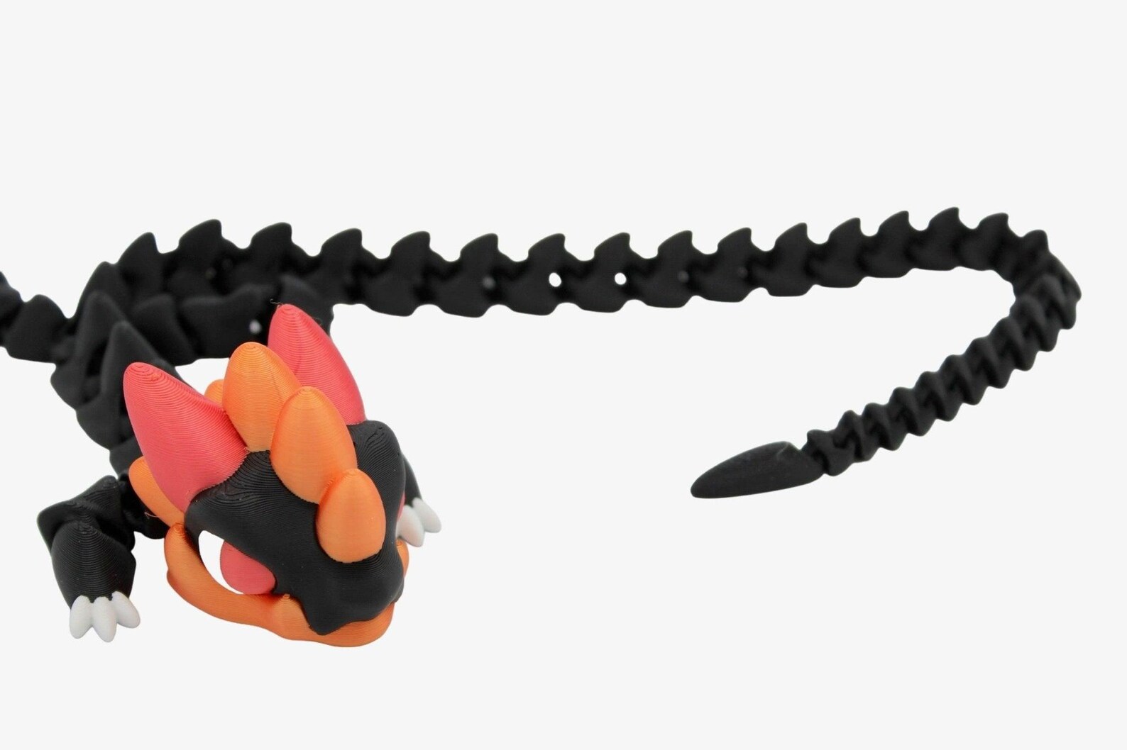 Punk Dragon Fidget Toy 3D Printed Articulated Dragon - Etsy