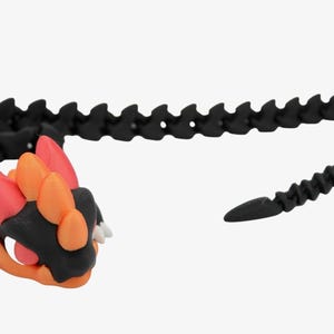 Punk Dragon Fidget Toy 3D Printed Articulated Dragon - Etsy