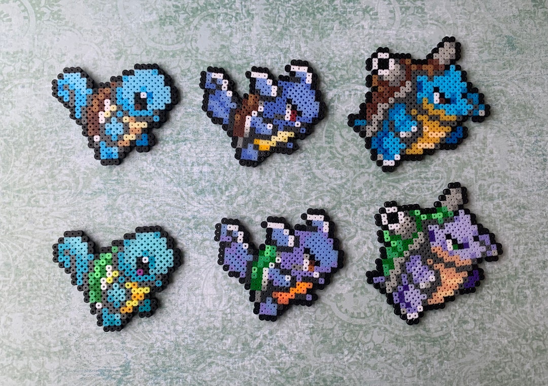 Squirtle Blastoise Perler Art - Etsy