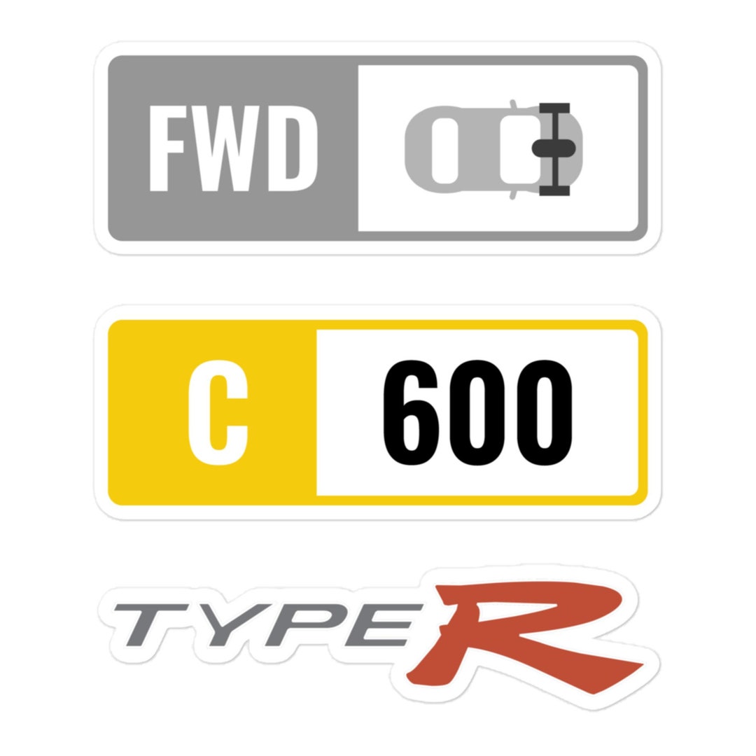 Forza Honda Civic Type R EP3 Sticker Pack Car Guy Gift Petrolhead Class ...