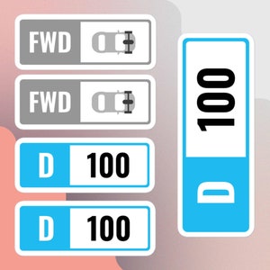 Forza Stickers Slow Car Sticker Pack Class D 100 FWD Car Guy Gift ...