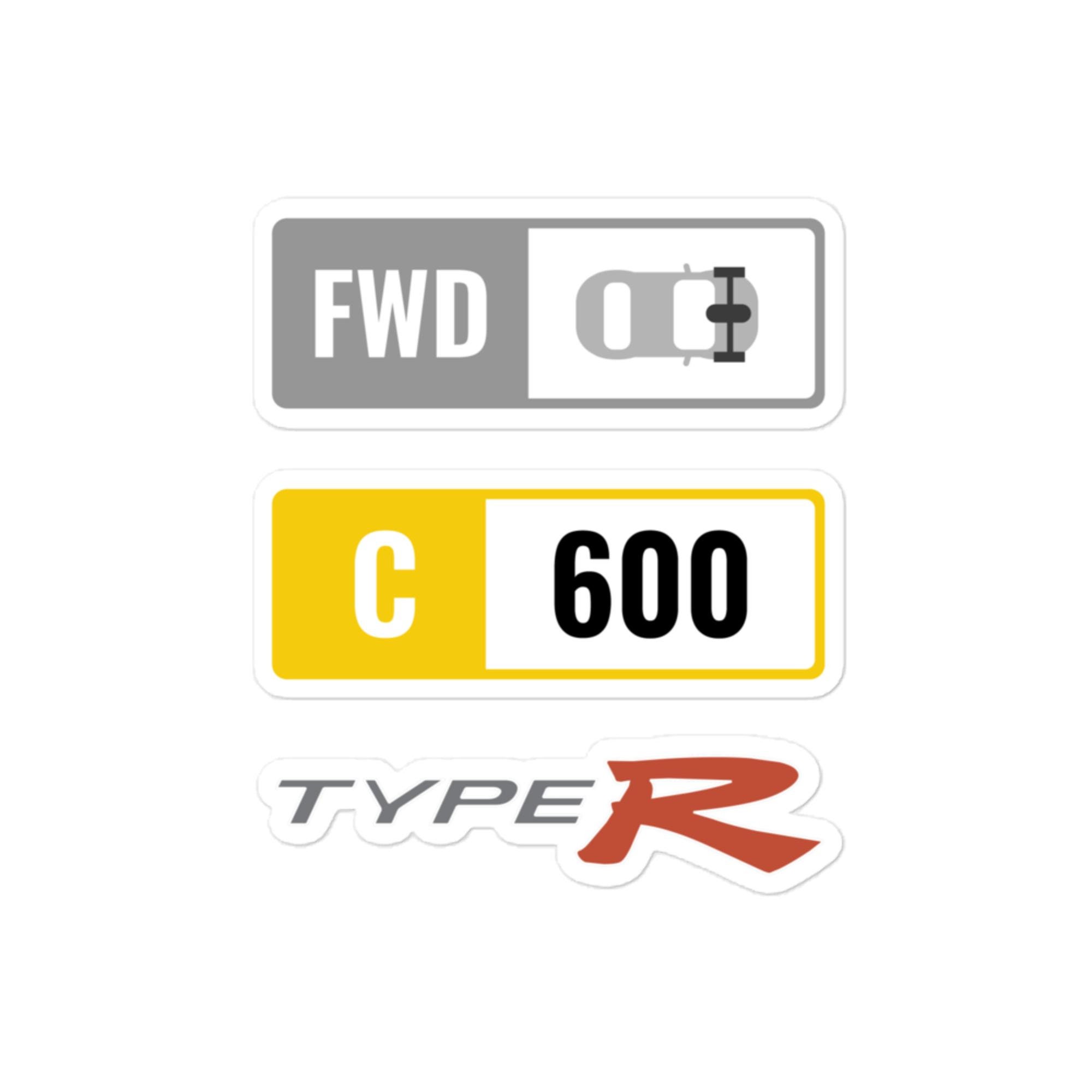 Forza Honda Civic Type R EP3 Sticker Pack Car Guy Gift Petrolhead Class ...