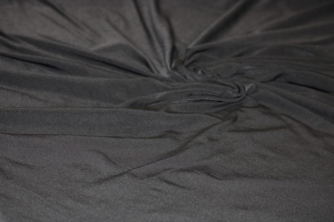 Jersey Microfiber Lycra Athletic Fabric 4 Way Stretch Color Black 62 ...