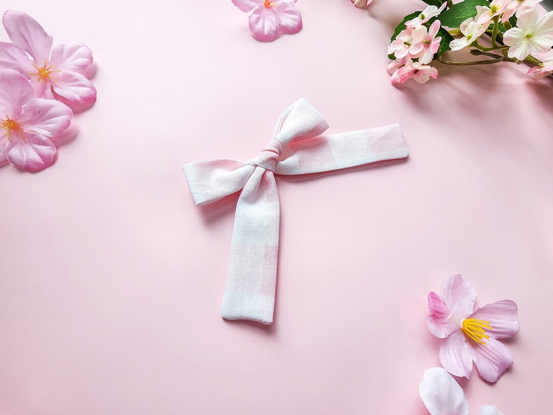 DOG BOW TIE Bee Happy Cute Dog Bow Pink Plaid Bow Matching Dog and ...