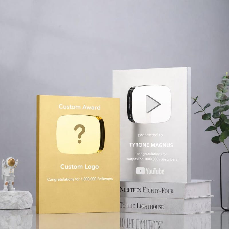 Youtube plaque - Etsy España