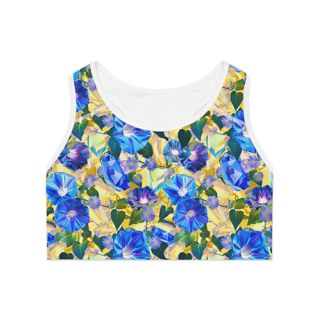 September Splendor: Birth Month Flower and Birthstone Sports Bra - Etsy