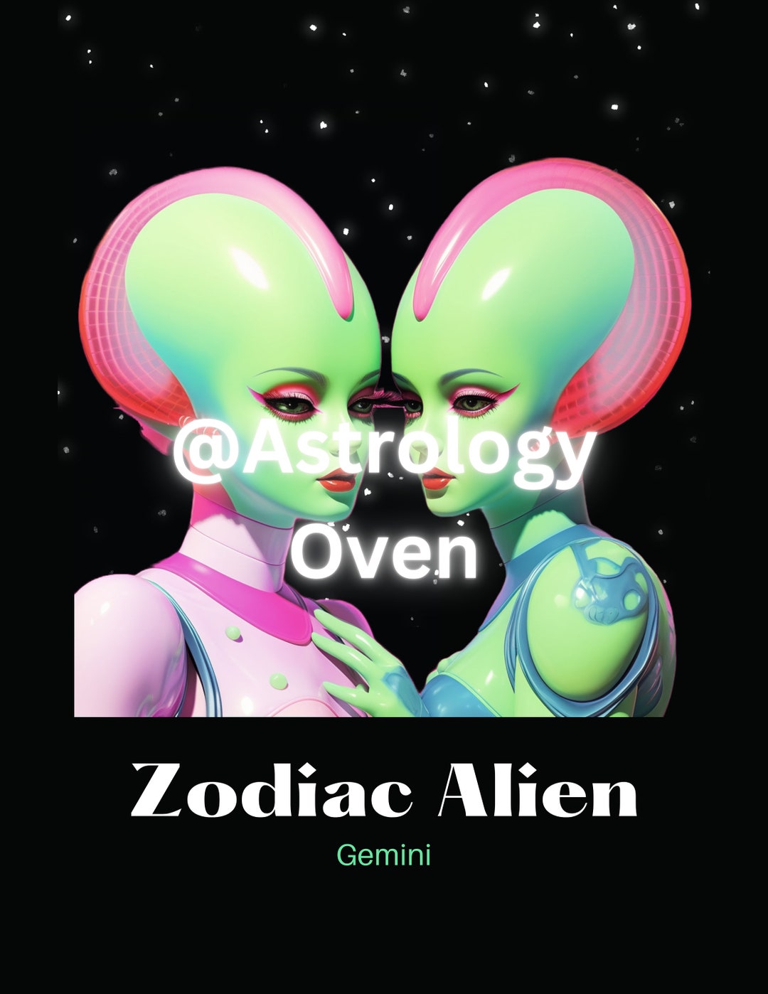 Alien Zodiac PNG Digital Art Air Signs: digital Download - Etsy