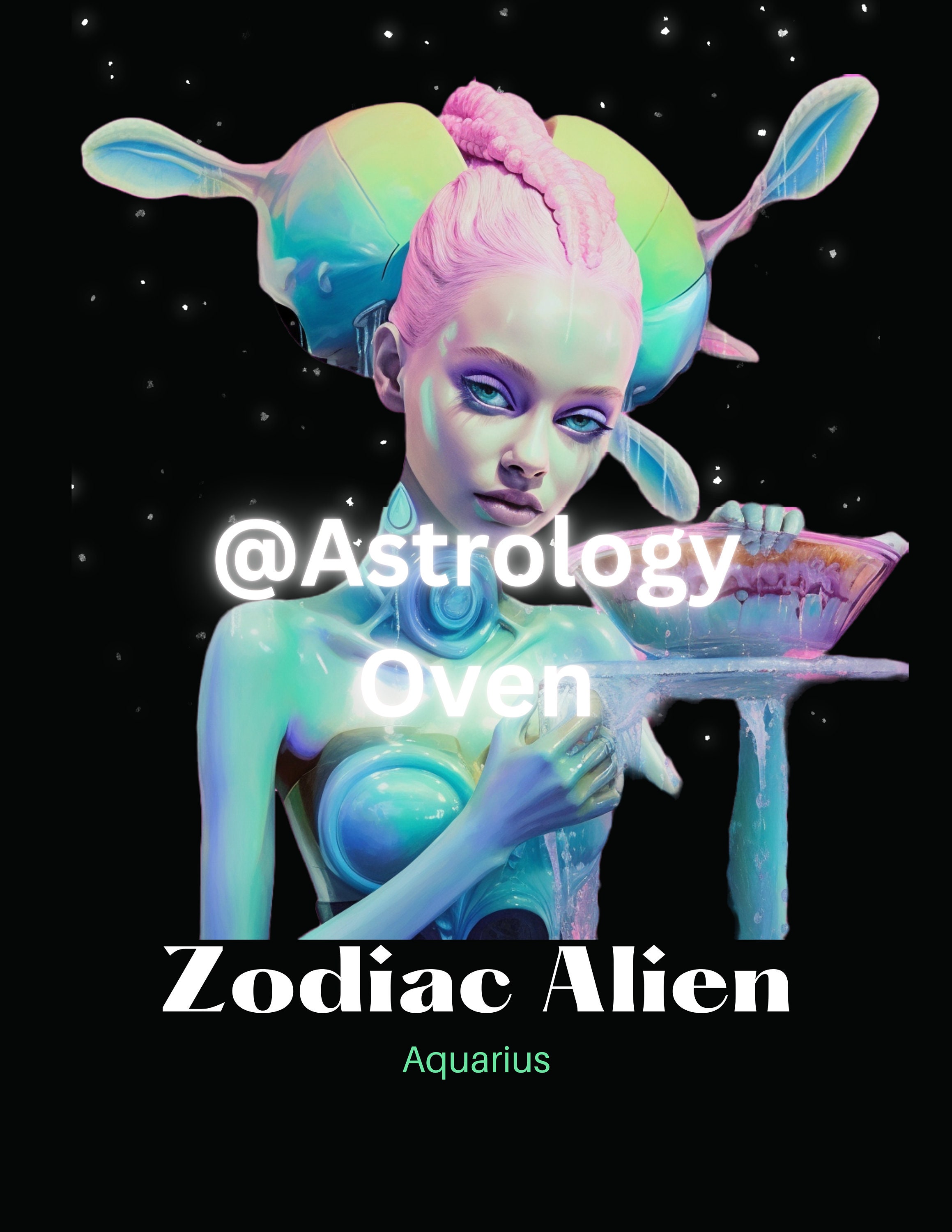 Alien Zodiac PNG Digital Art Air Signs: digital Download - Etsy