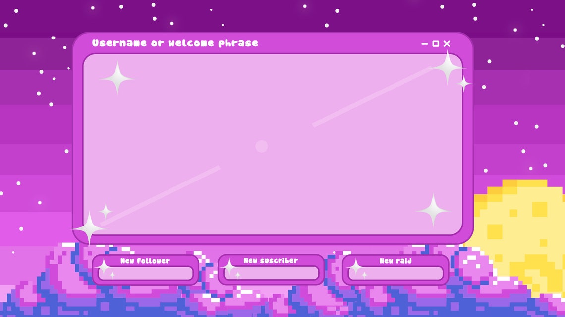 Animated Stream Overlay Package for Twitch Lofi Overlay - Etsy