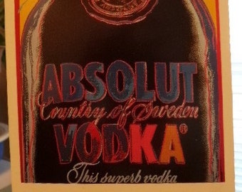 Absolut Warhol Postcard 1996 Vodka Ad Postcard - Etsy