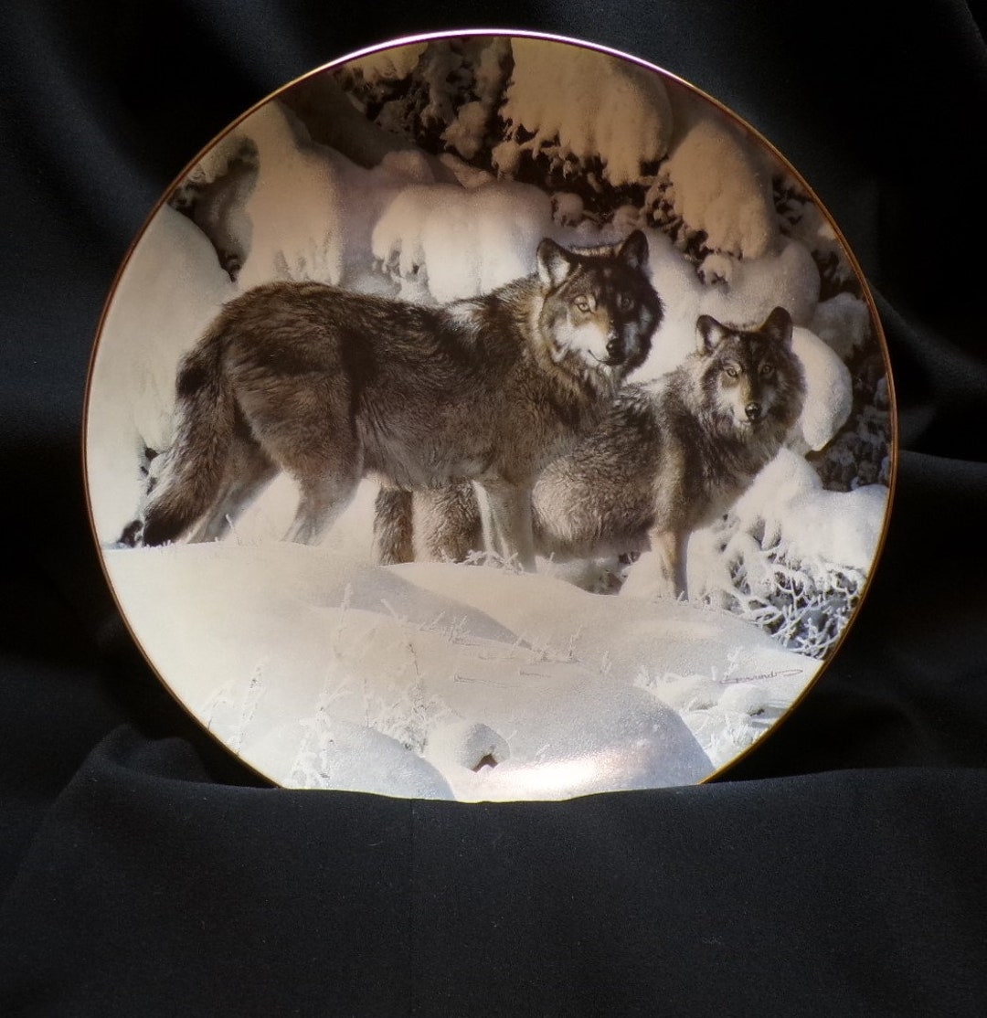 Wolf Encounters Collectors Plate - Etsy