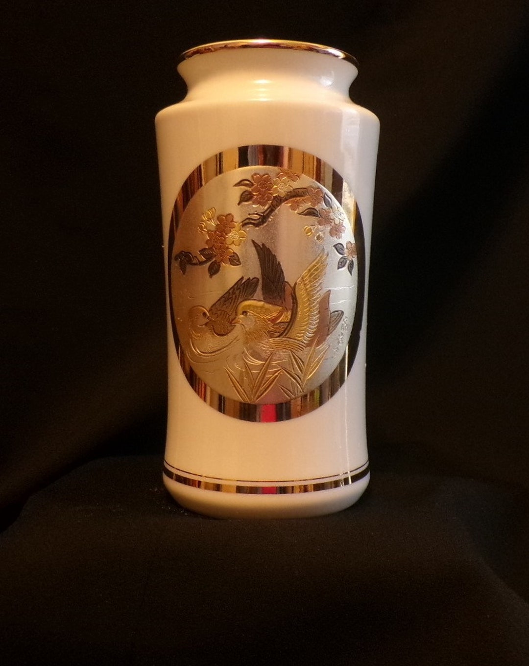 Engraved "the Art of Chokin" Japanese Vase - Etsy