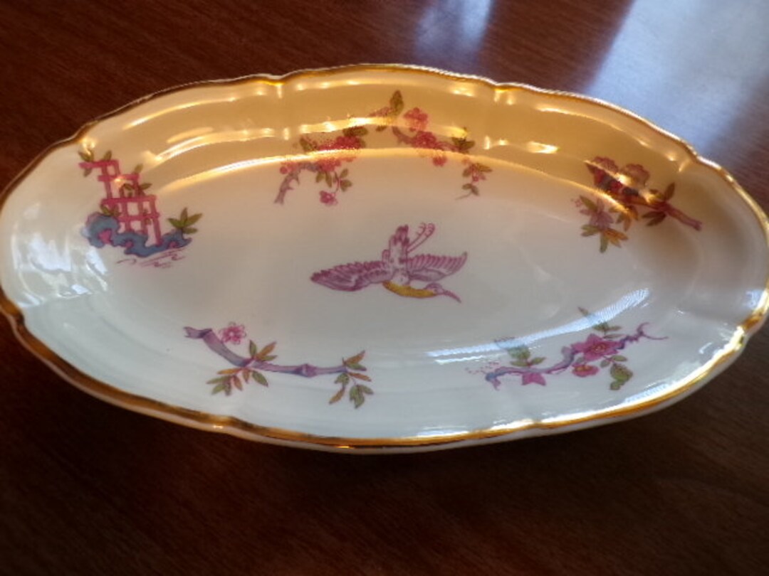 1920s L. Bernarbaud & Co Limoges Crane Plate - Etsy