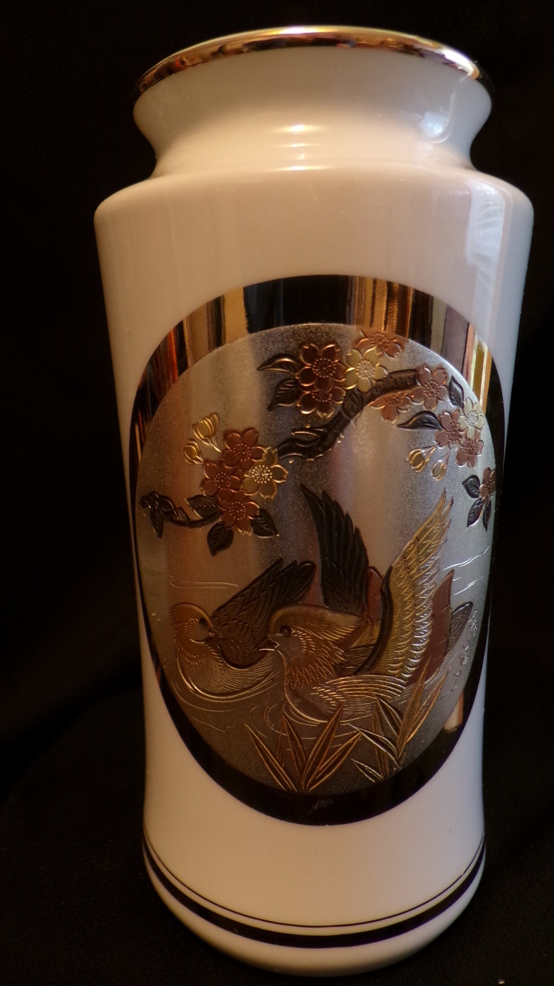 Engraved "the Art of Chokin" Japanese Vase - Etsy