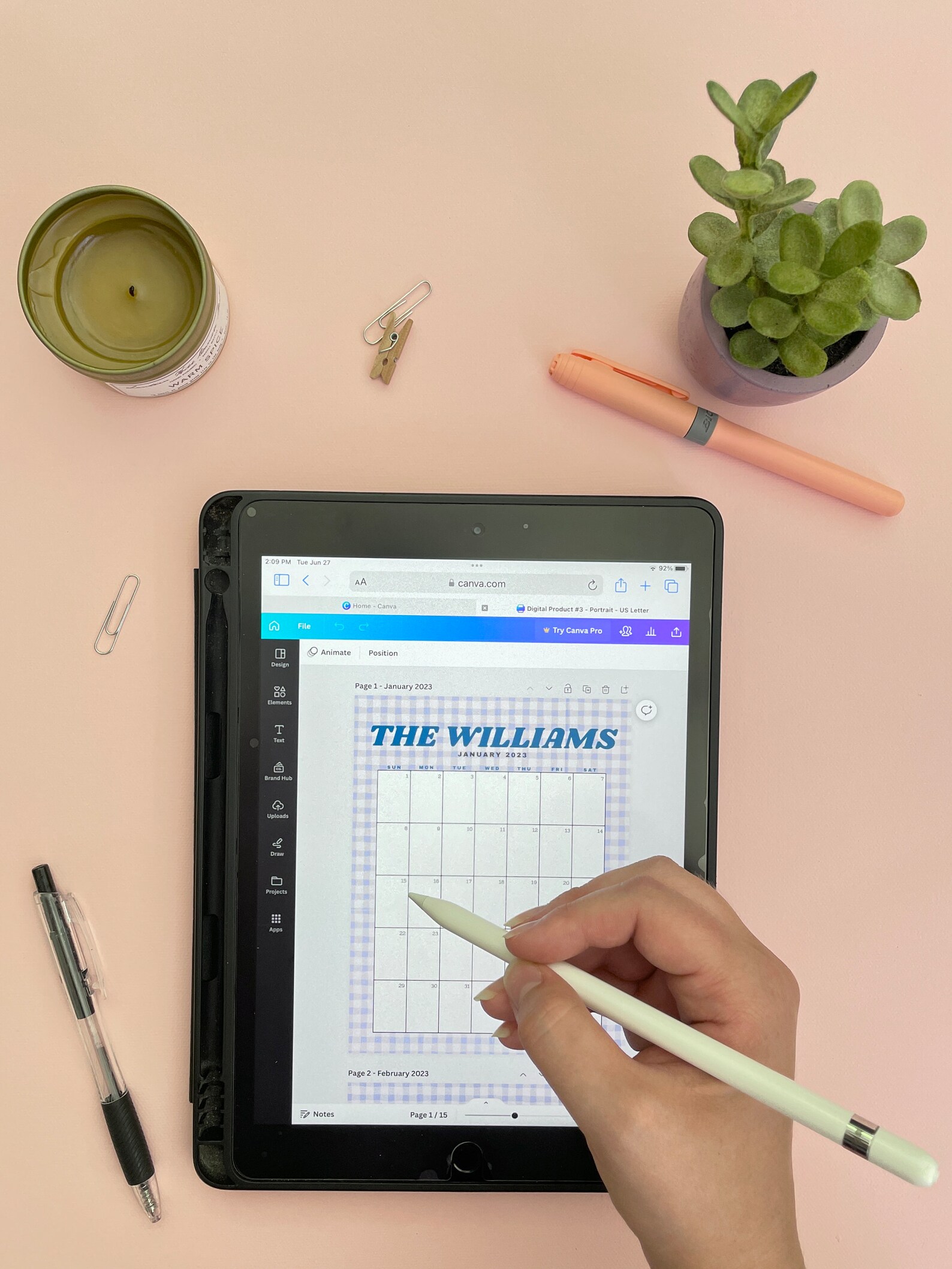 Personalized Calendar Bundle Printable Monthly Calendar Purple - Etsy