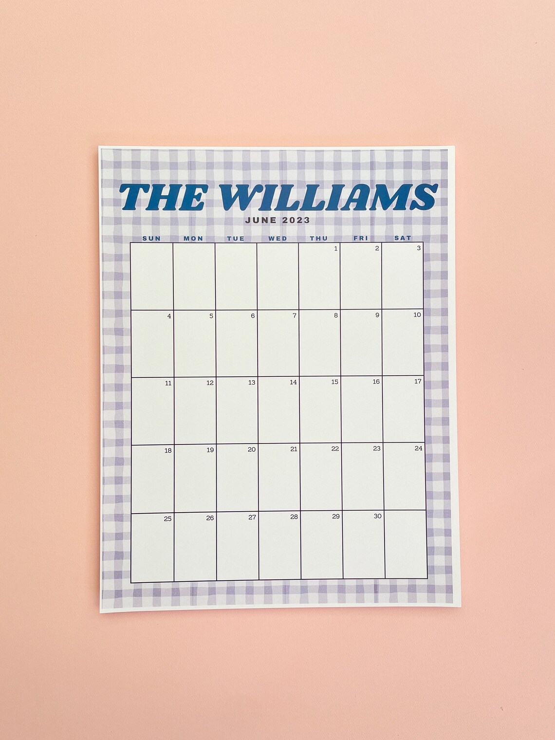 Personalized Calendar Bundle Printable Monthly Calendar Purple - Etsy