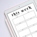 Weekly Planner Printable Weekly Checklist Digital Planner for ...